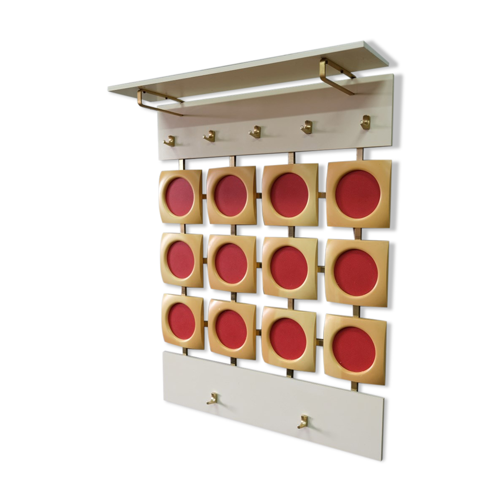 Porte manteau mur Pop Art dans le style de Luigi Colani, années 1970 ...