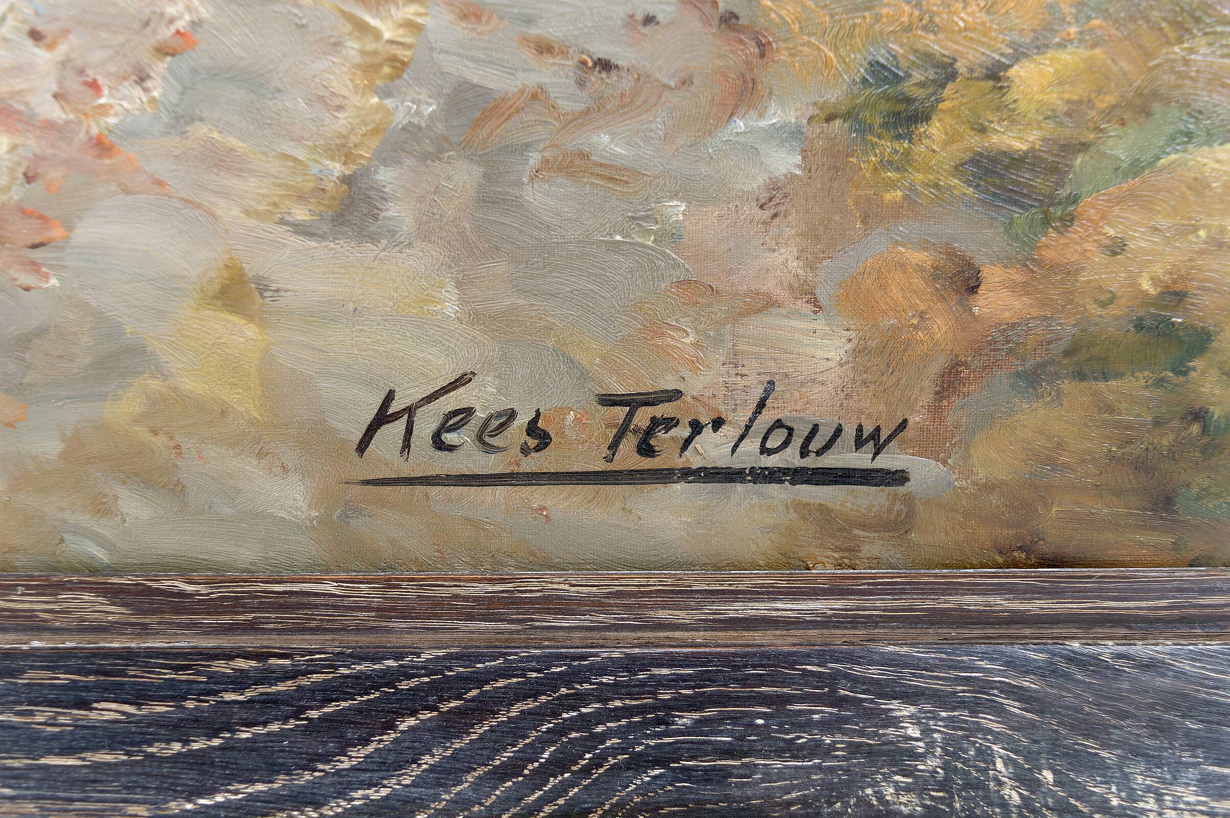 Paysage d'automne par Kees Terlouw, peinture impressionniste, France ...