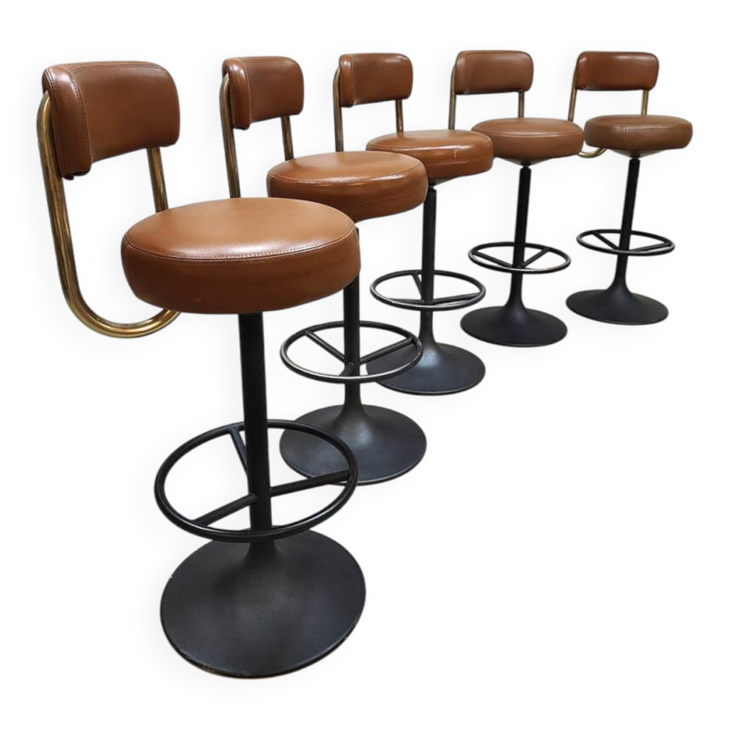 Tabourets de bar suédois vintage 'Cobra' Borje Johanson | Selency