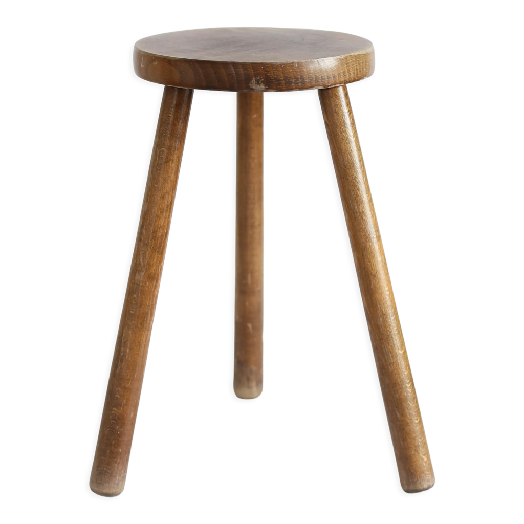 Tabouret tripode en bois | Selency