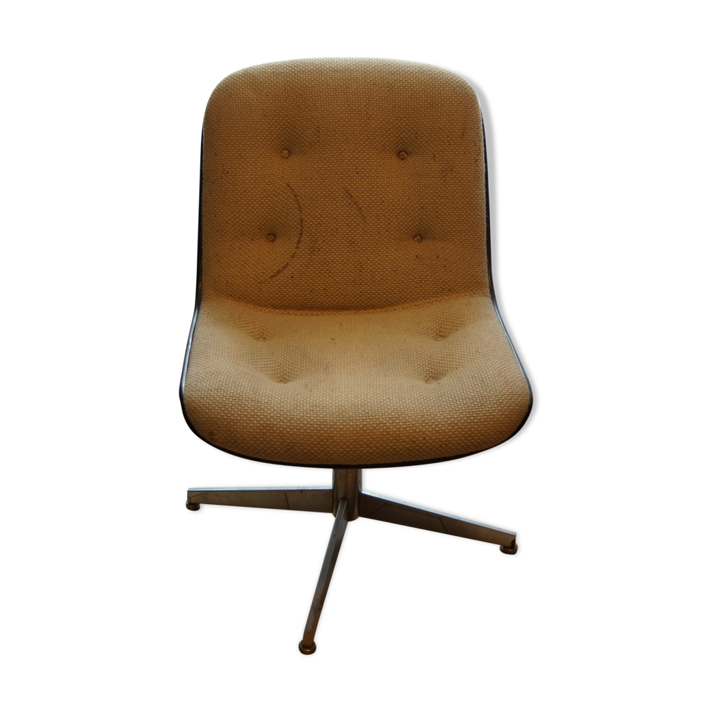 Fauteuil pivotant Steelcase Strafor design par Randall Buck 1970 | Selency