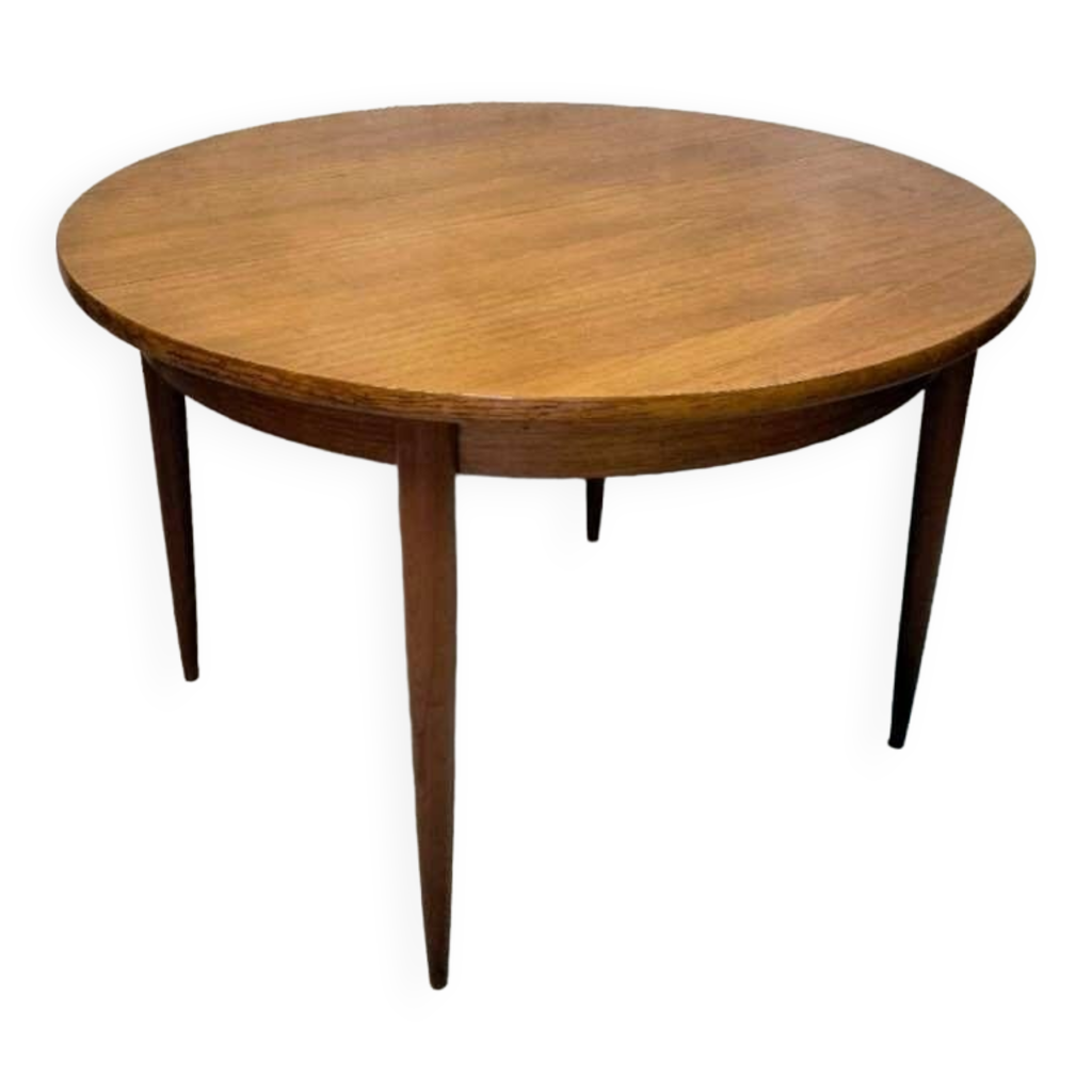 Table ronde scandinave en teck | Selency