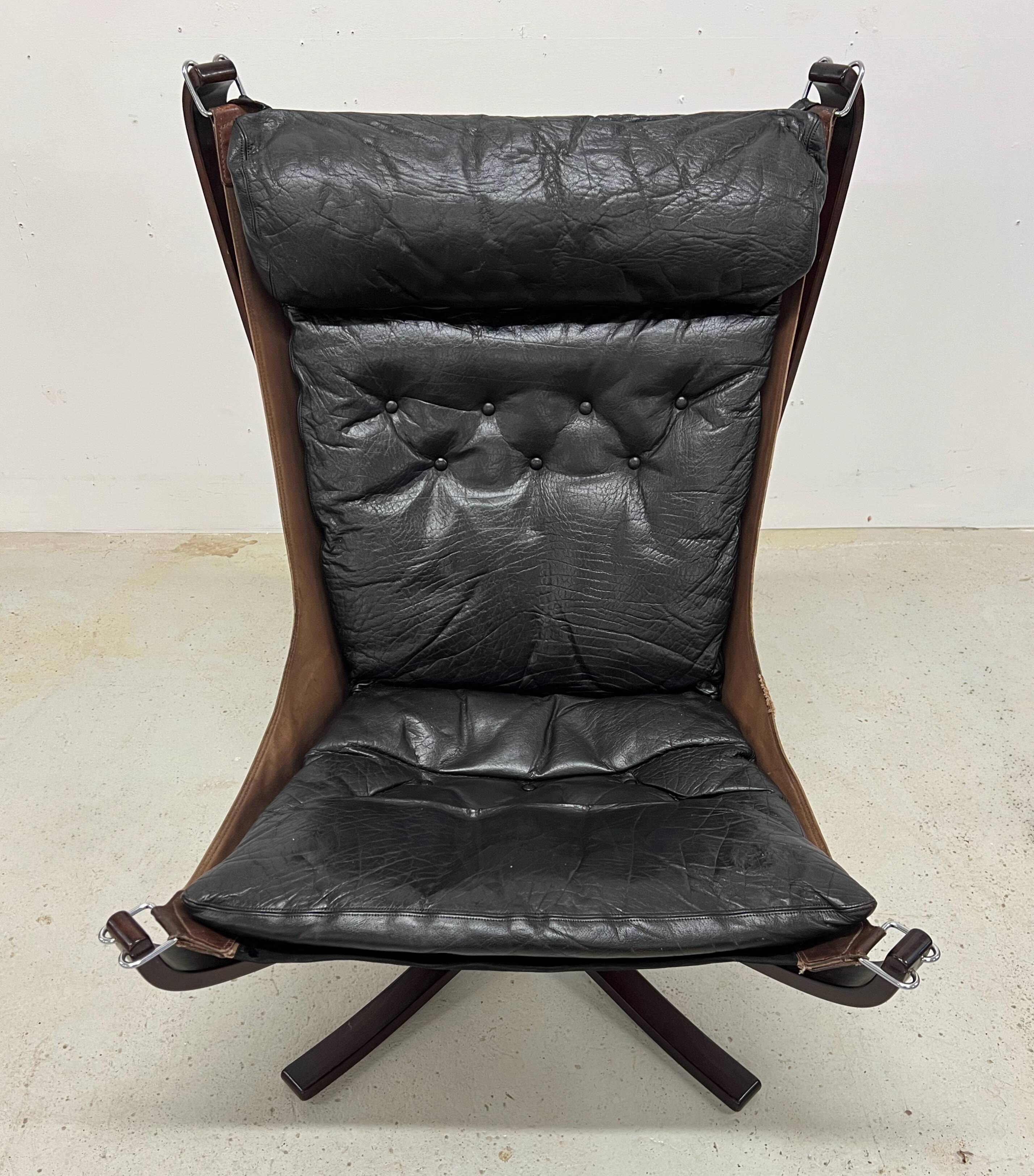 Fauteuil Falcon par Vatne Møbler, Norvège, années 1970. | Selency