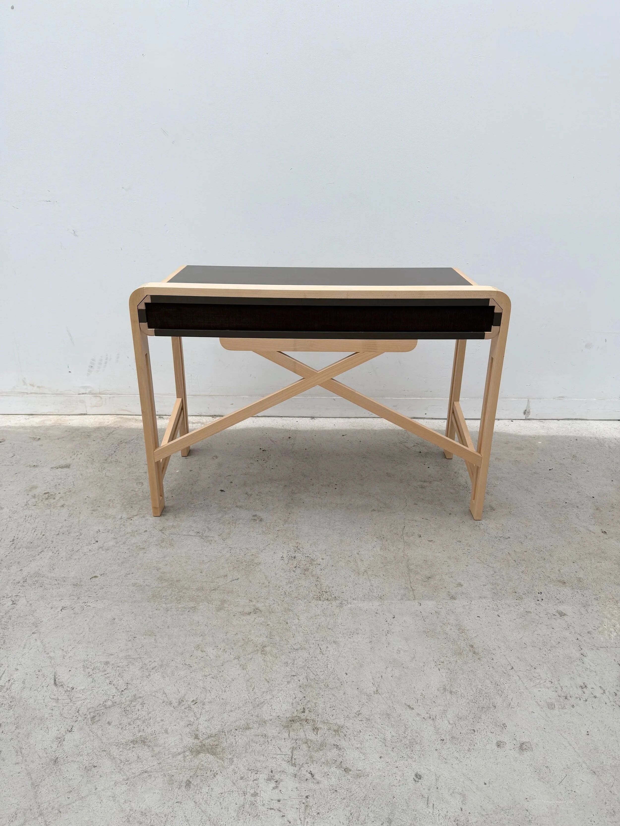 Bureau en bois massif et formica | Selency