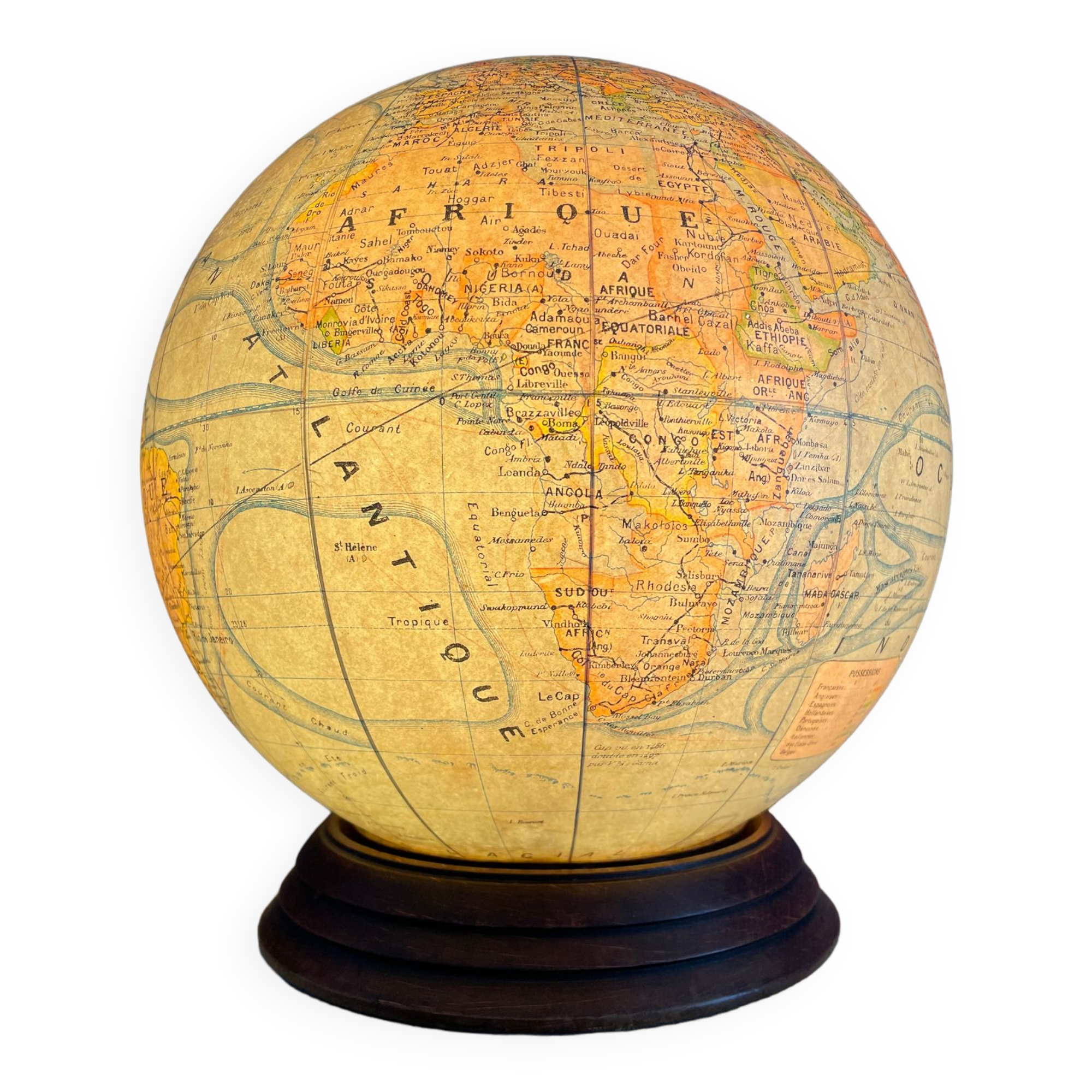 Globe terrestre mappemonde Art Déco | Selency