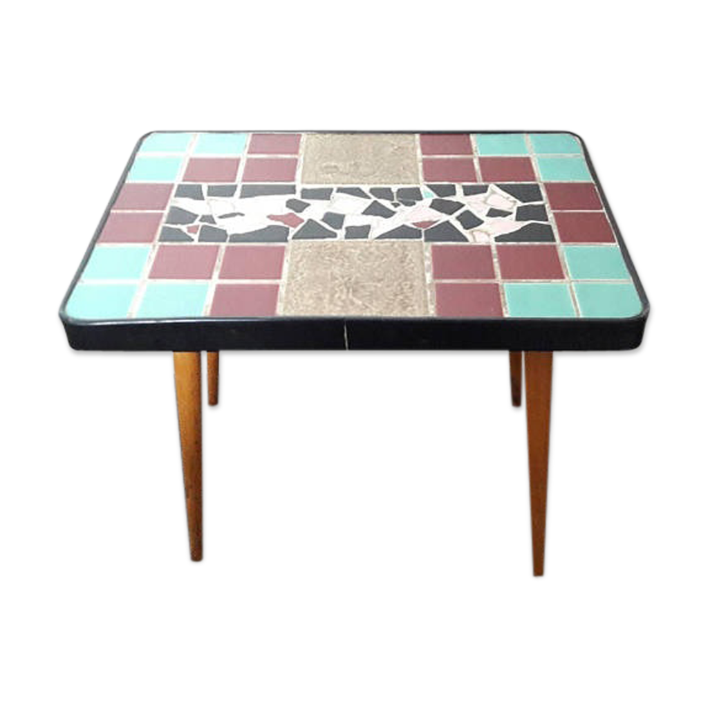 Table de basse mosaïque artistique | Selency