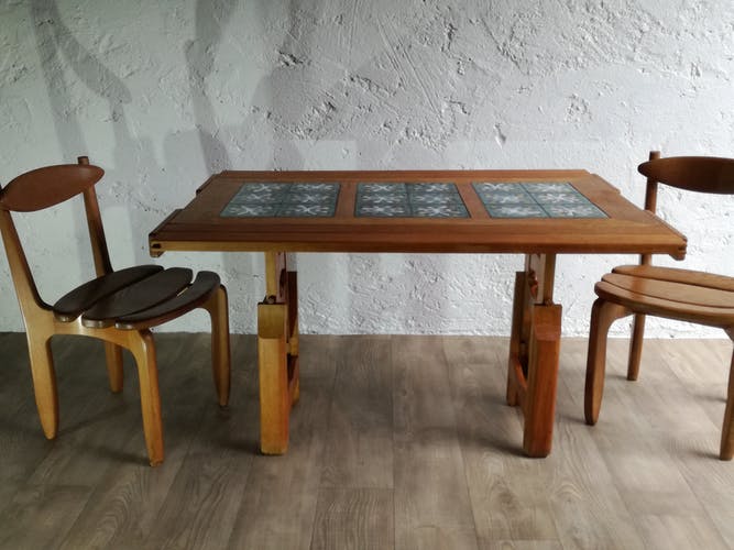 Table modulable par Guillerme et Chambron 1960 | Selency