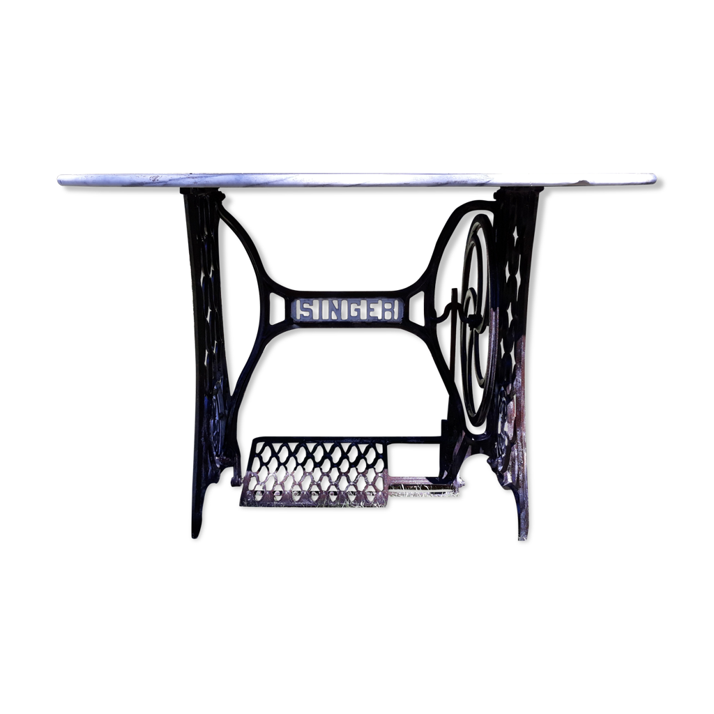 Table type bistrot pied singer | Selency