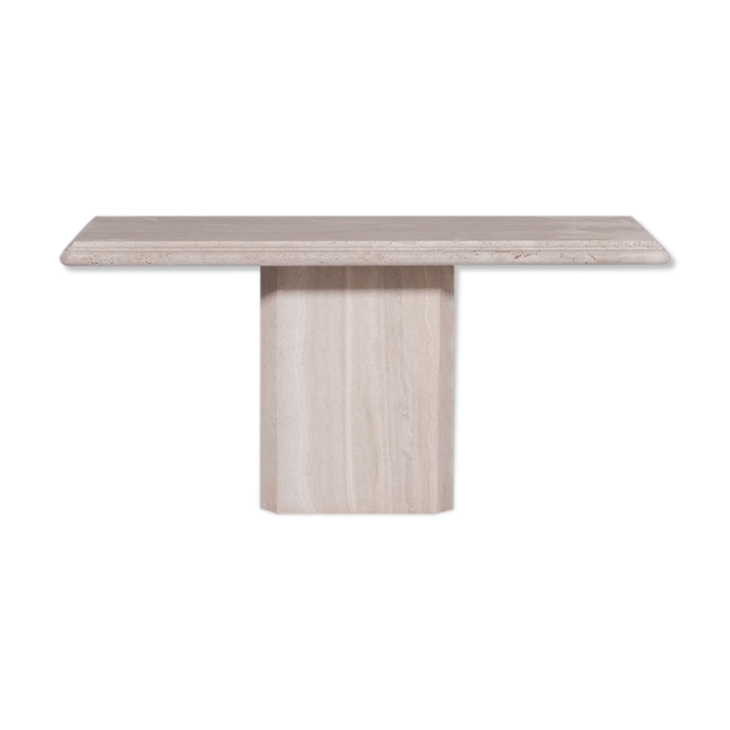 Console en travertin du milieu du siècle | Selency