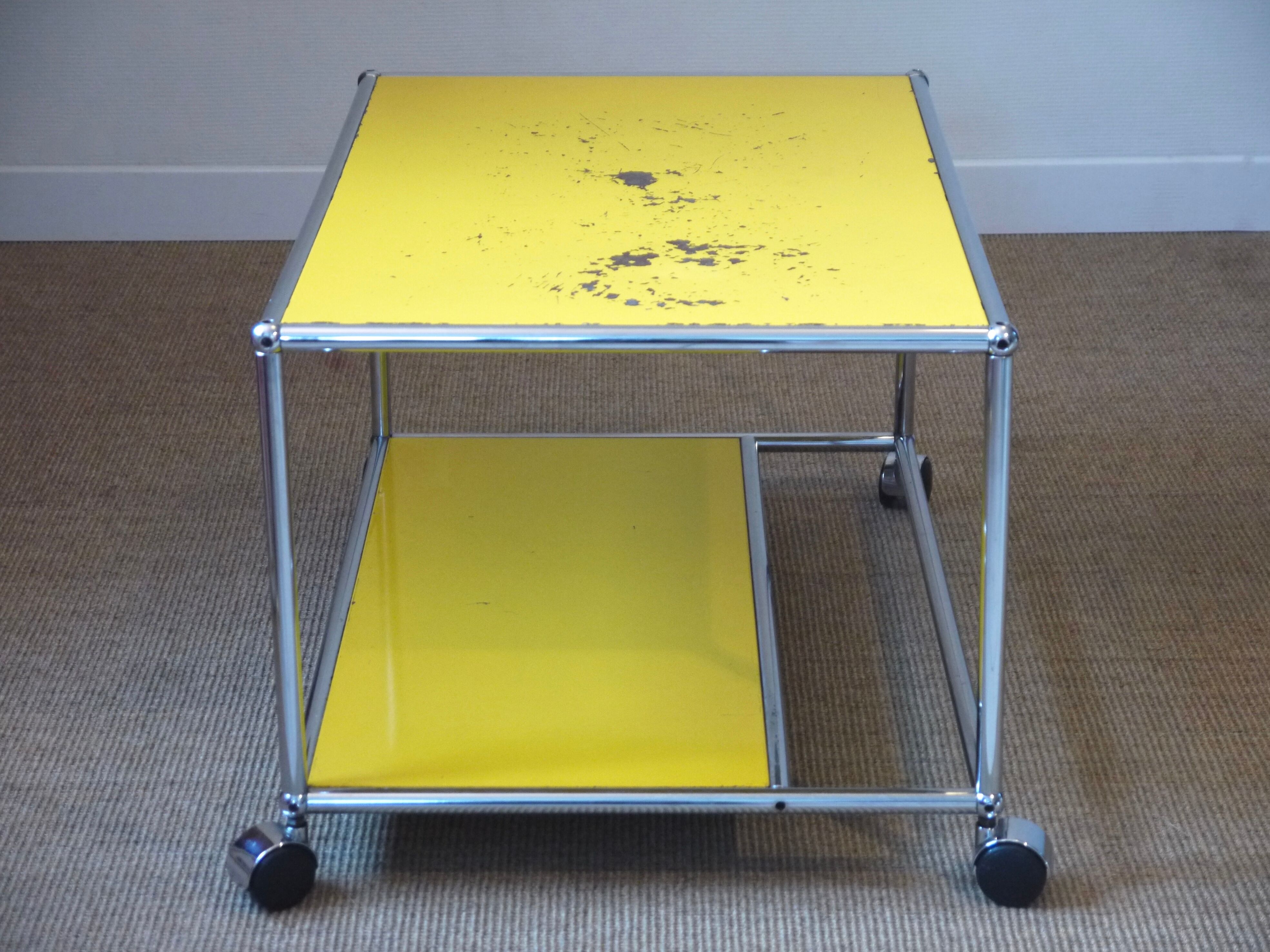 Desserte table basse roulante USM Haller - Design Fritz HALLER & Paul ...