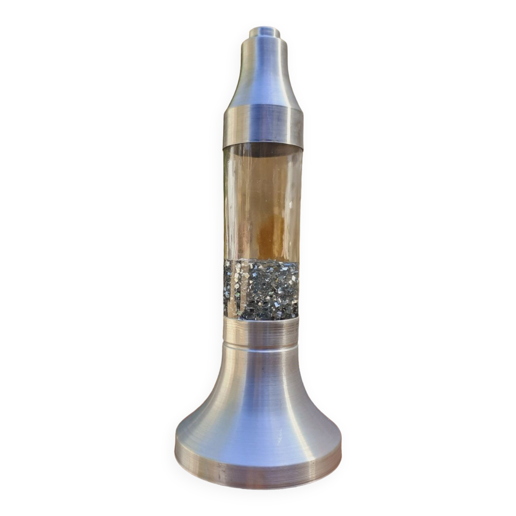 Lava lamp Space Age Year 70 Brushed Metal | Selency