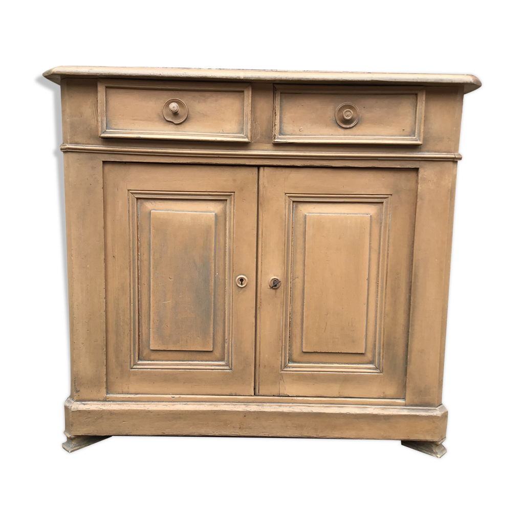 Buffet bas sapin rustique vintage | Selency