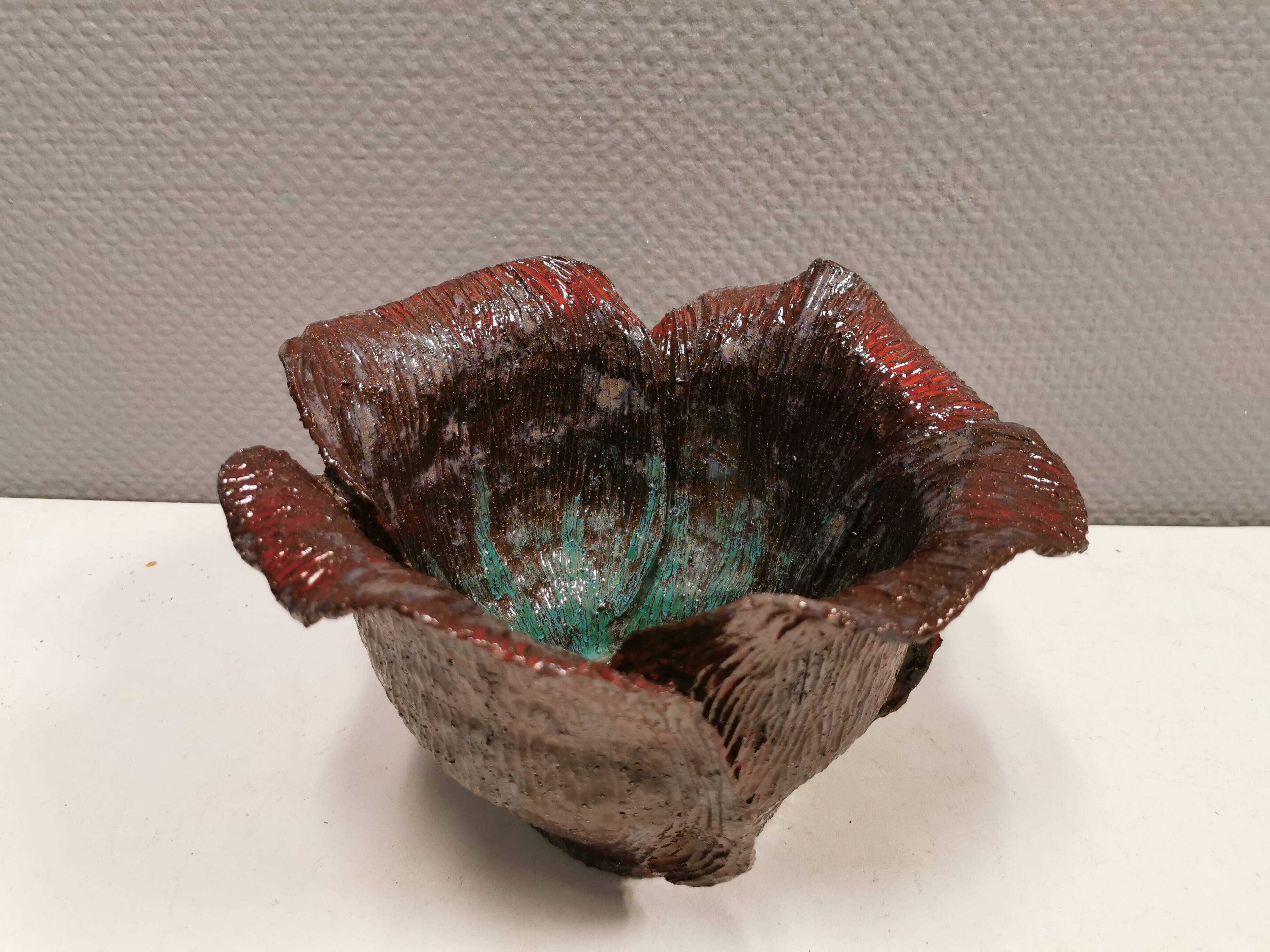 Bol en céramique, aux belles couleurs, danois et de Sloth art pottery ...