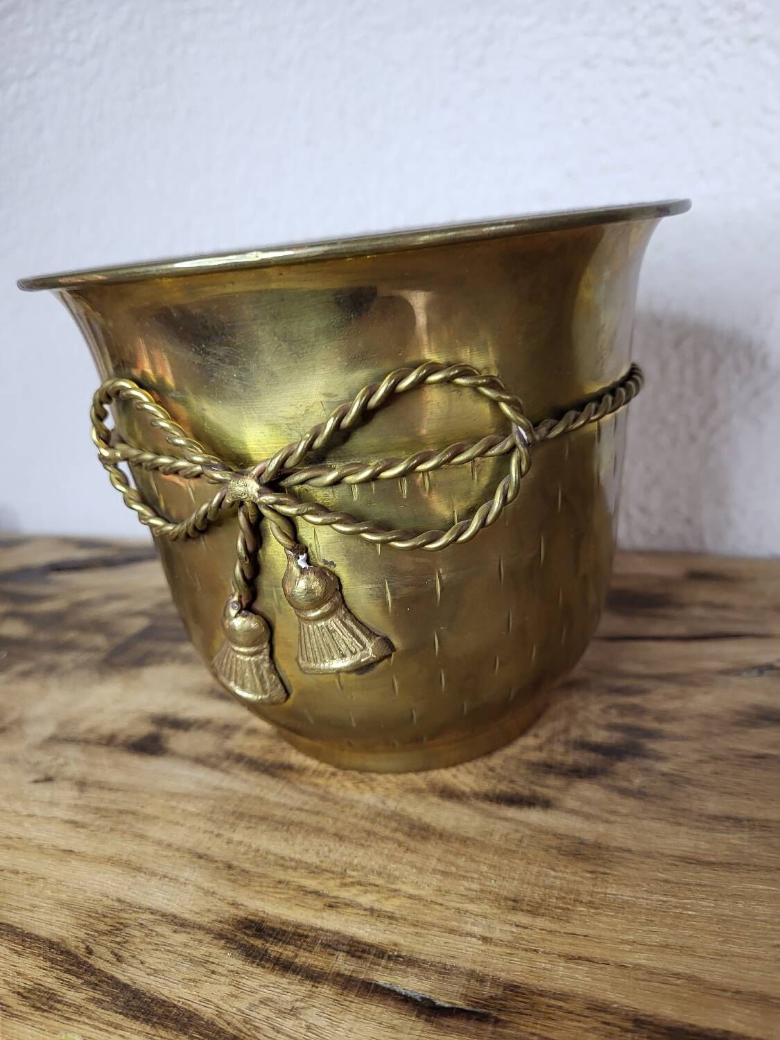 Cache pot Laiton doré | Selency