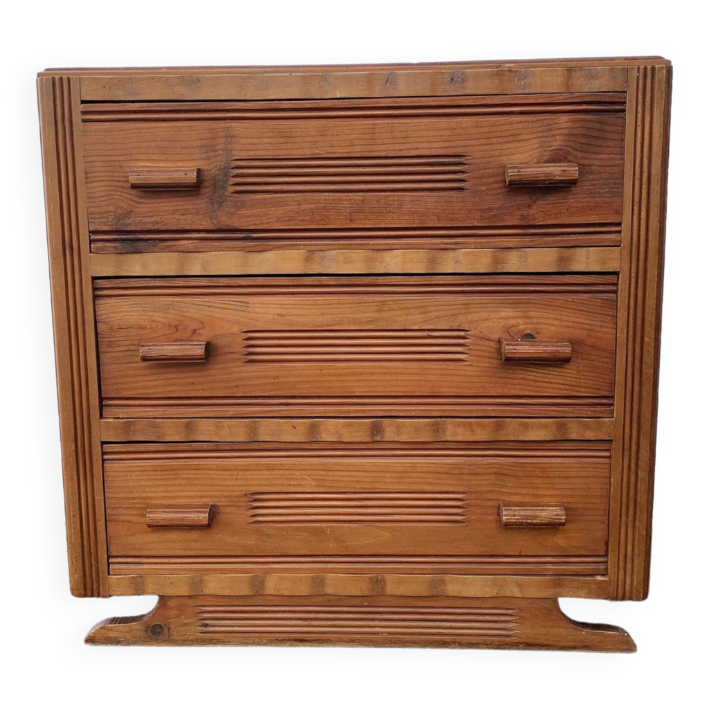 Commode en bois massif Art Déco | Selency