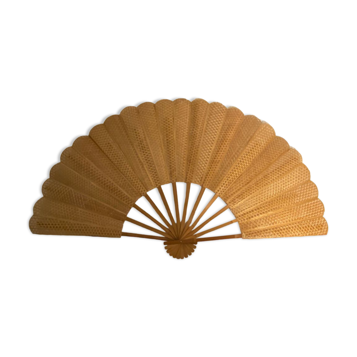Éventail géant en rotin | Selency