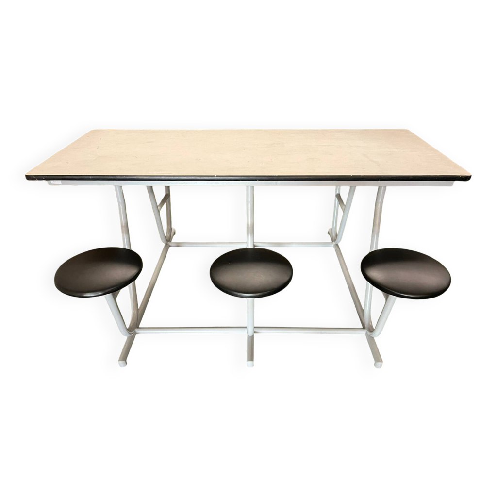 Table de réfectoire et ses tabourets | Selency