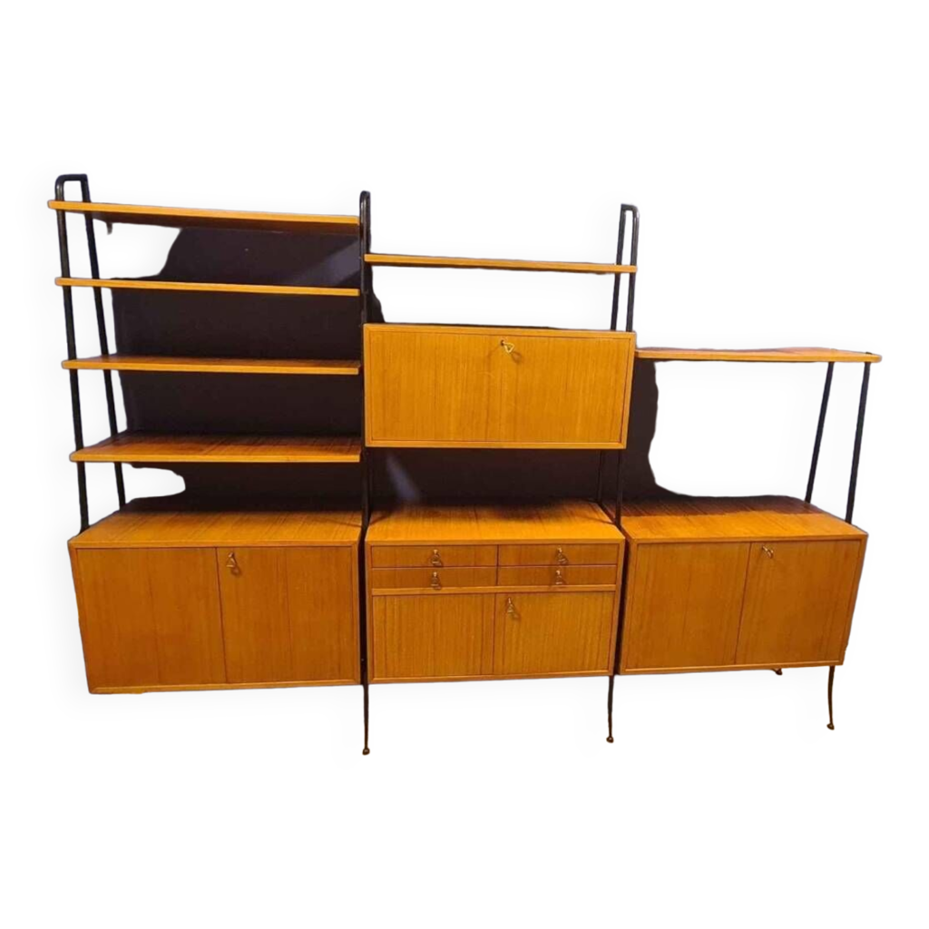 Bibliothèque modulable vintage italienne | Selency