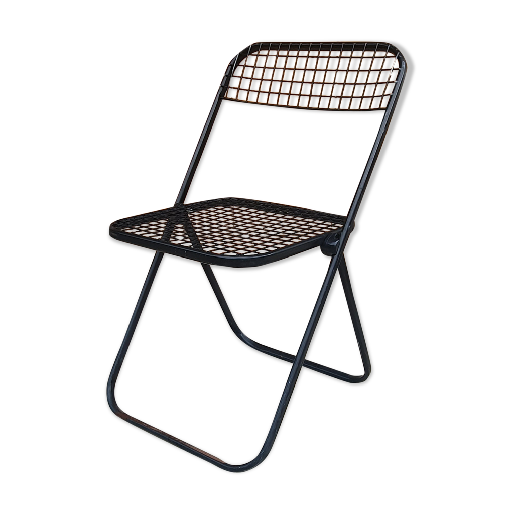 Chaise pliante grillagée | Selency