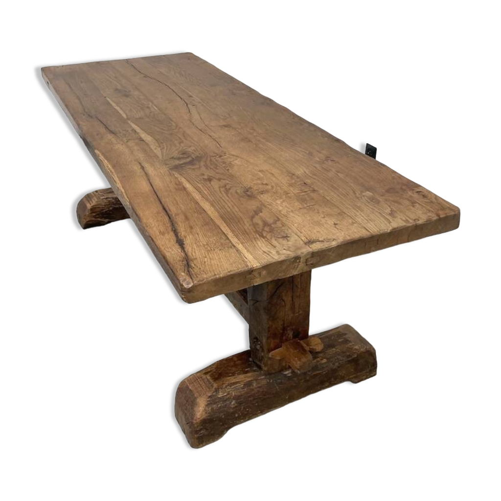 Table de ferme monastère en chêne 1900 | Selency