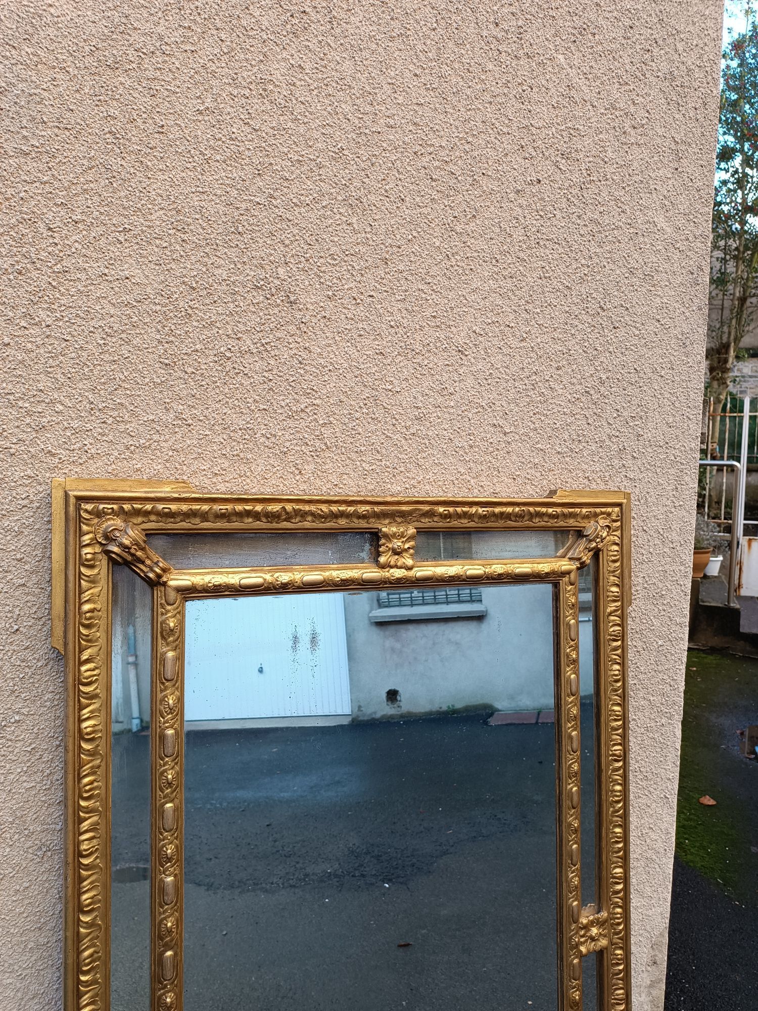 Miroir ancien parclose 147/92 cm | Selency