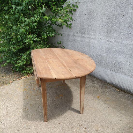 Table ancienne ovale rabattable | Selency