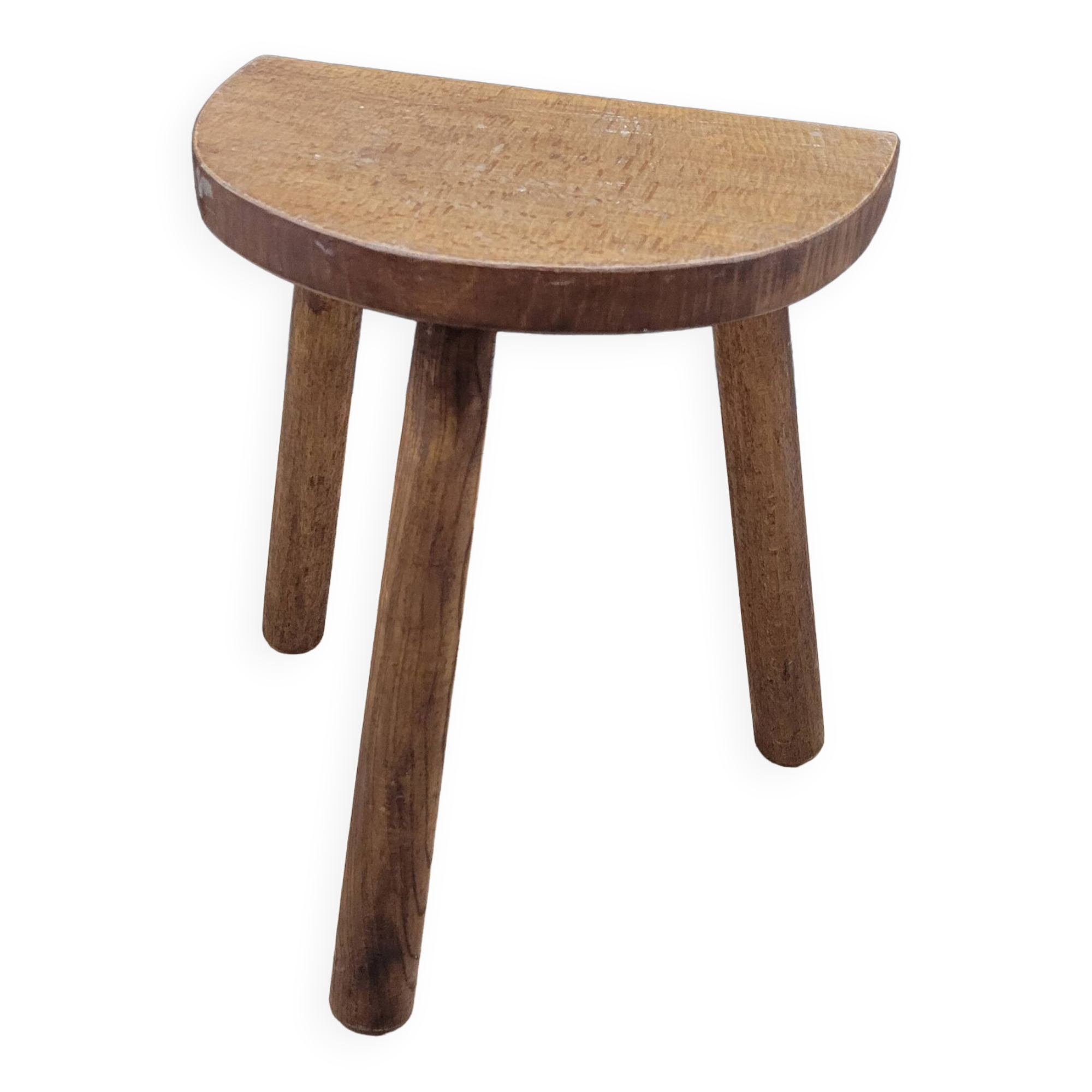Tabouret bas tripode demi rond | Selency