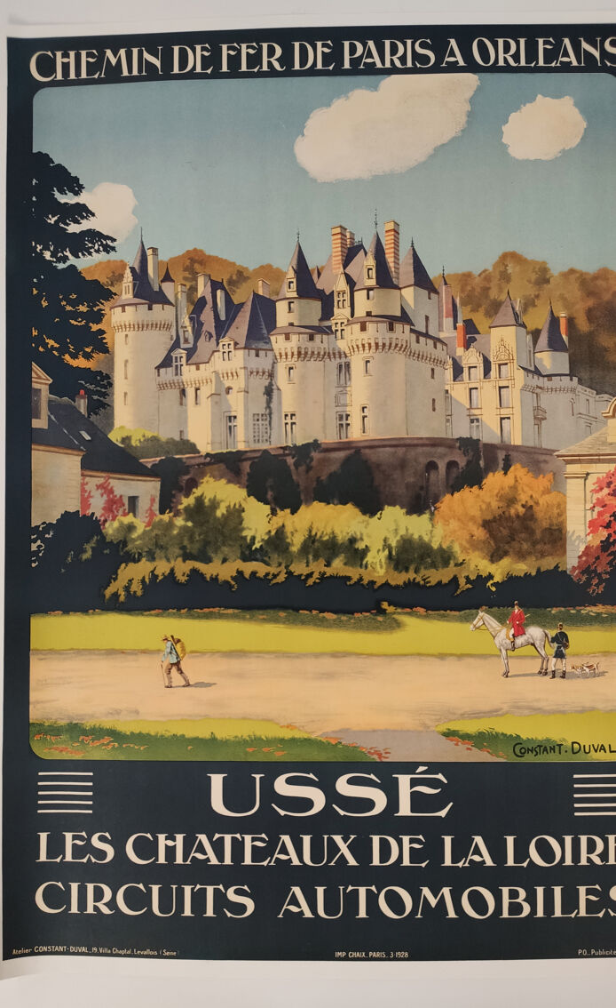 Affiche Chemin de fer, Usse, Constant duval | Selency Affiche Chemin de fer, Usse, Constant duval | Selency