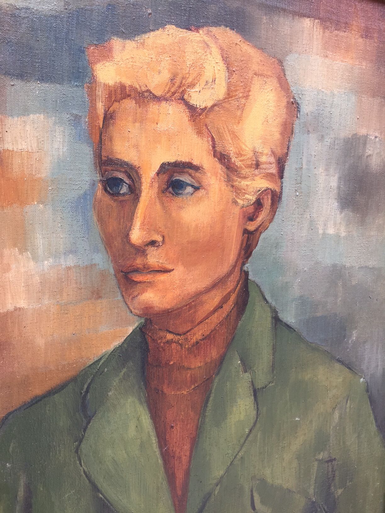 Tableau peinture portrait femme | Selency