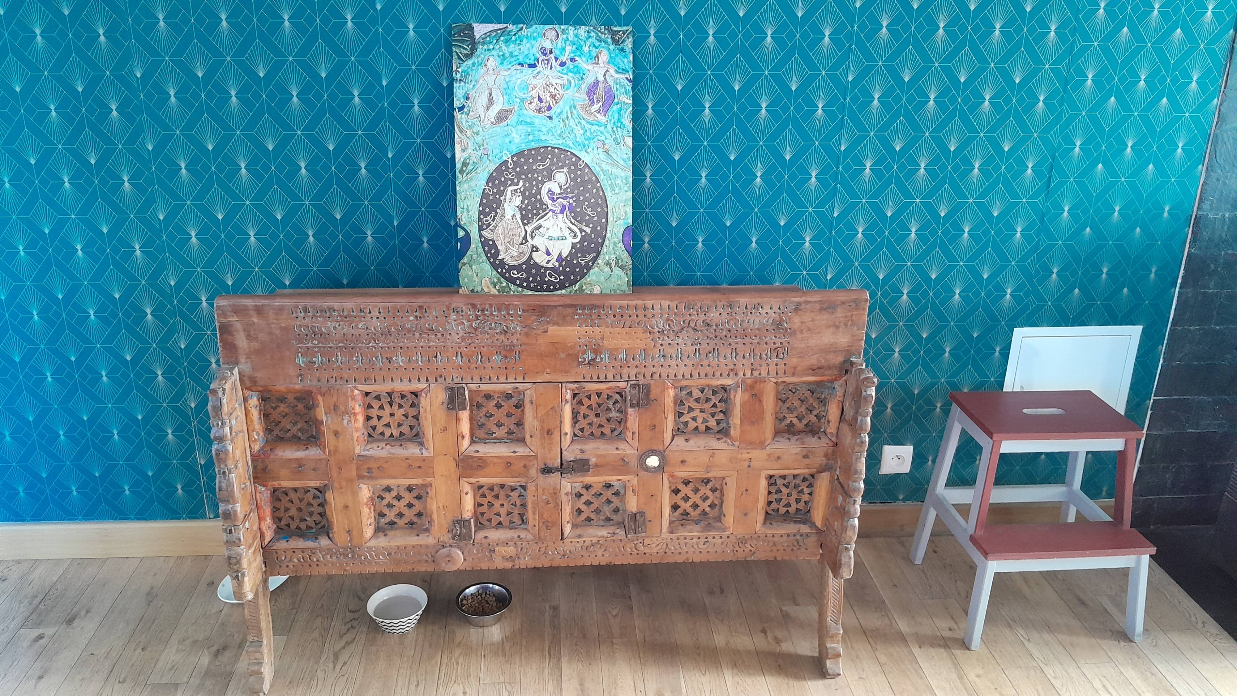 Damchiya indien ancien en bois | Selency