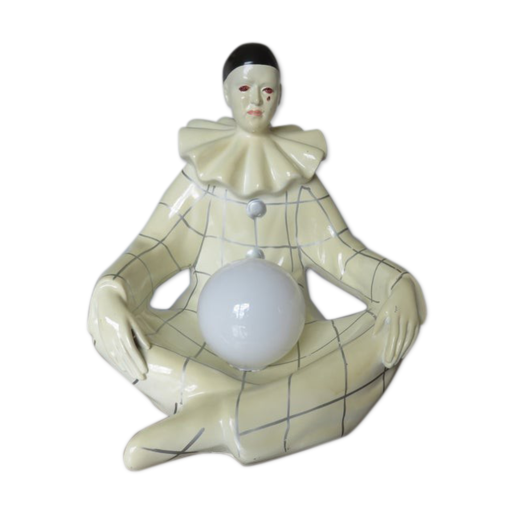 Lampe Pierrot en céramique années 50/60 | Selency