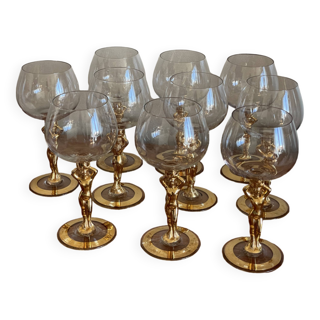 10 verres en cristal de Bayel modèle Vénus | Selency