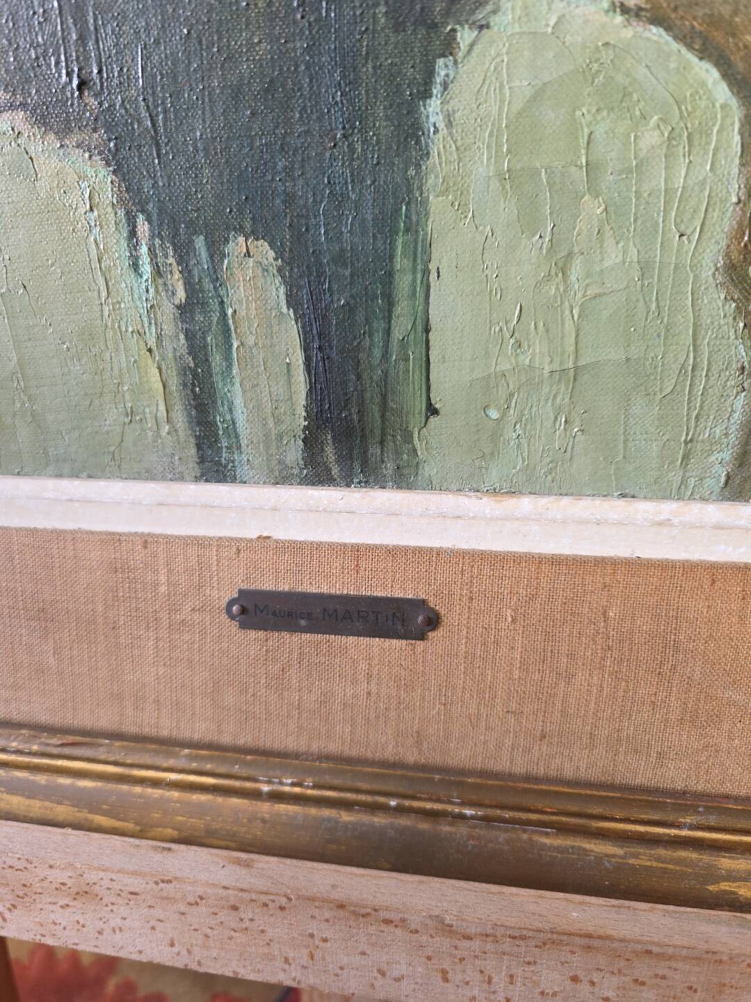 Tableau ancien signé Maurice Martin – Bâteaux de pêche marine Honfleur ...