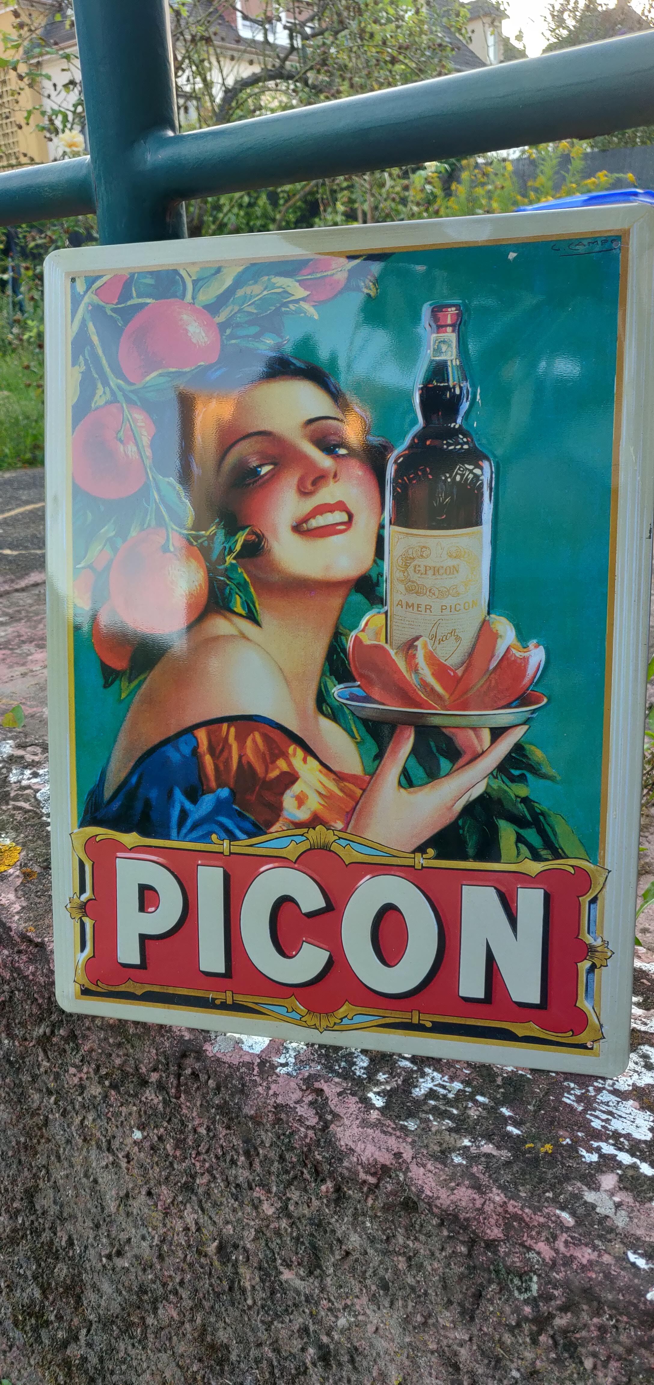 Plaque métal publicitaire picon | Selency