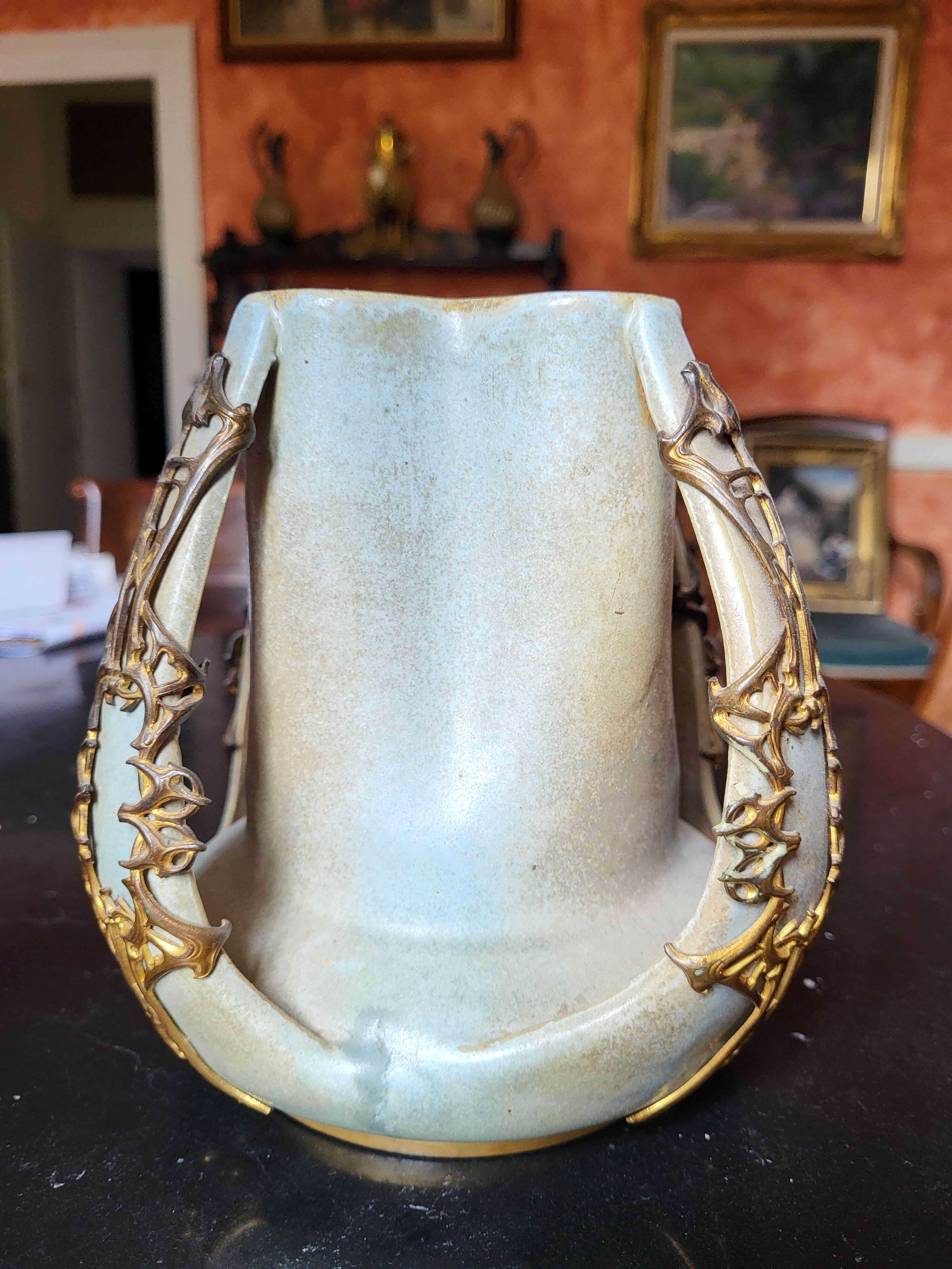 Vase art nouveau marcel bing (1875-1920) - signé blache | Selency