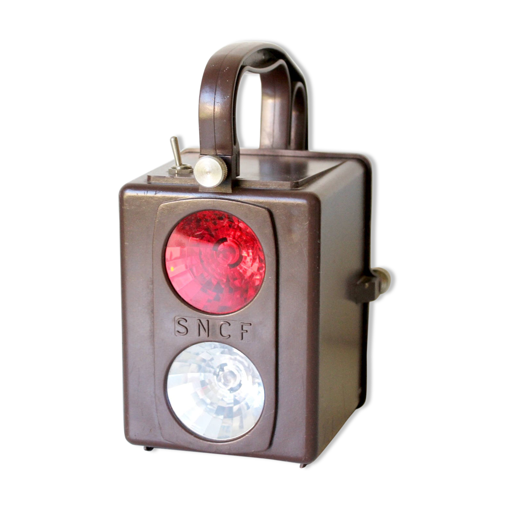 Ancienne lanterne de bord SNCF de marque Oldham France | Selency