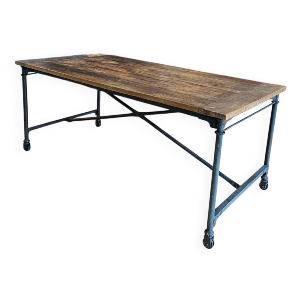 Table à manger bois et industriel | Selency