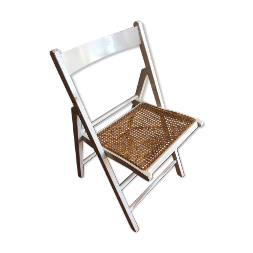 Chaise pliante cannage | Selency
