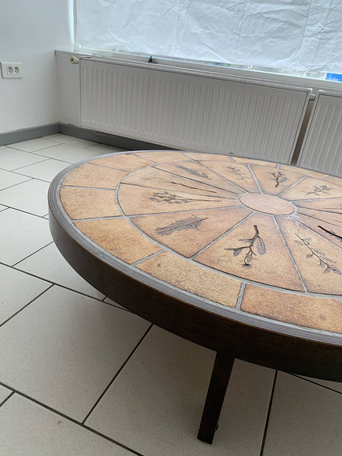 Table Basse Roger Capron Ceramique Herbier Circa 1960 | Selency