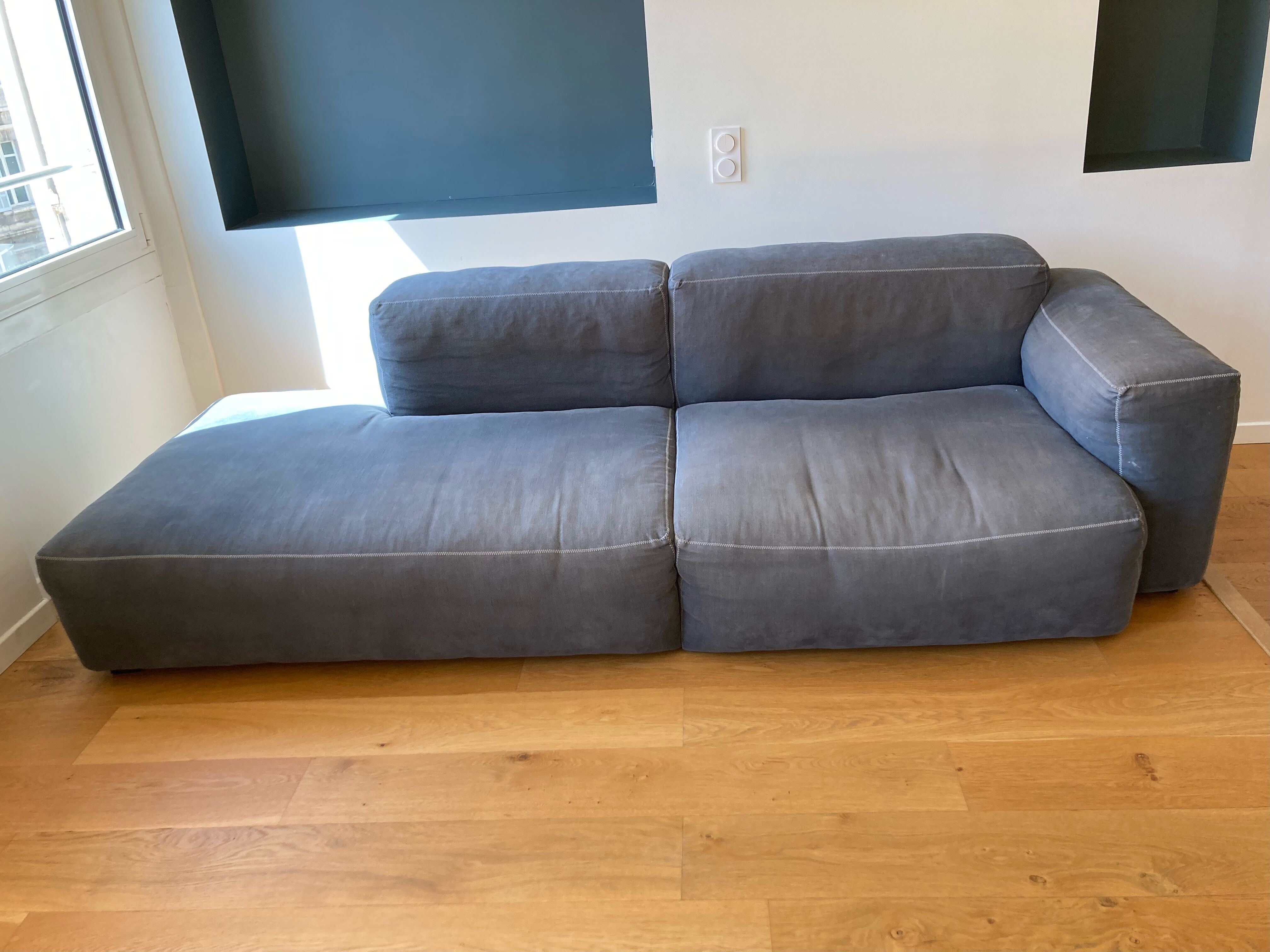 Canapé Mags Soft Low Armrest tissu Linara 198 | Selency