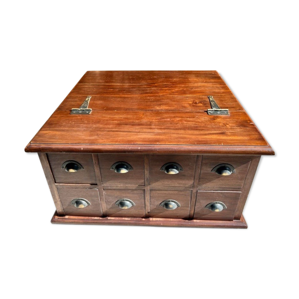 Table basse coffre avec tiroirs | Selency