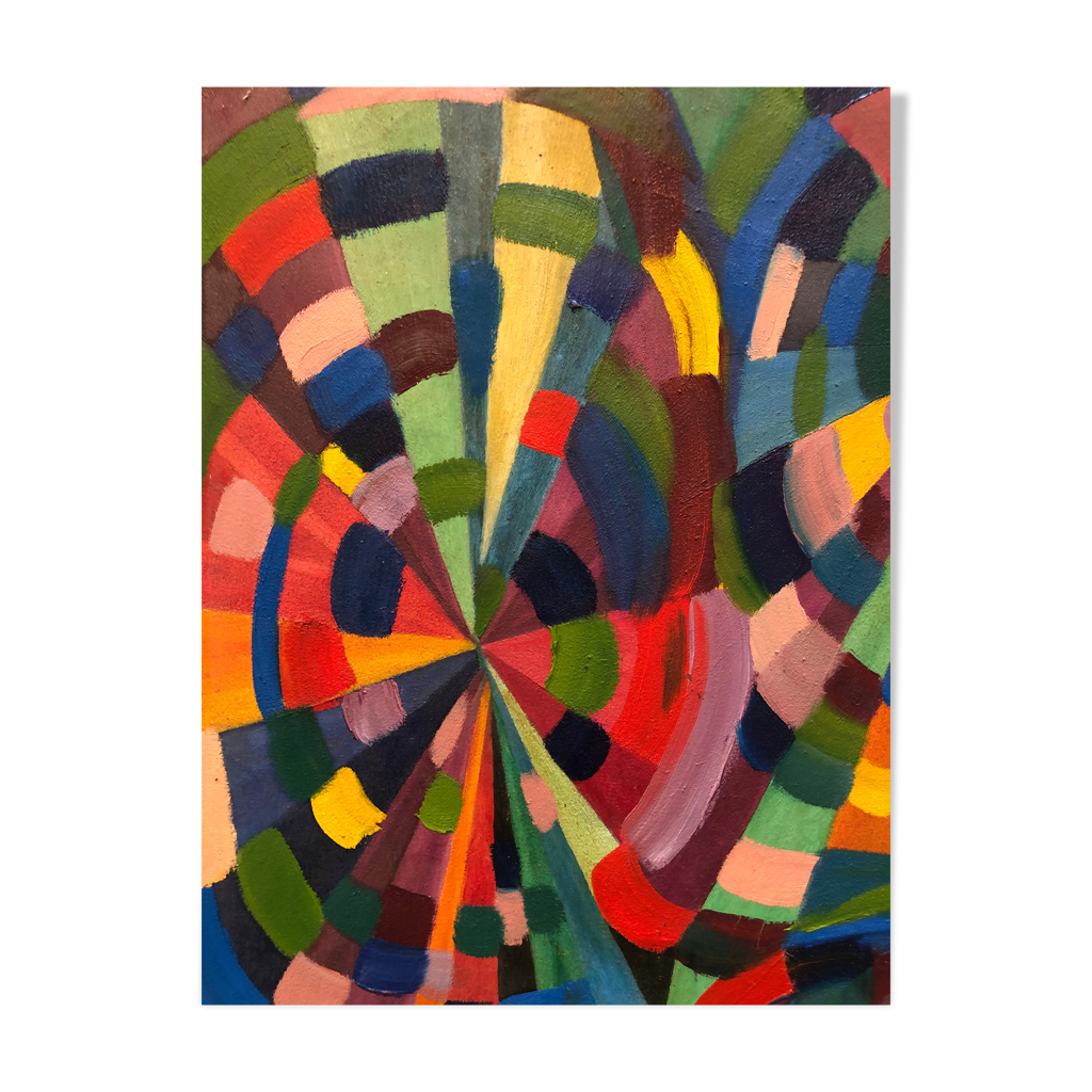 Tableau peinture XXe abstraction lyrique Sonia Delaunay | Selency