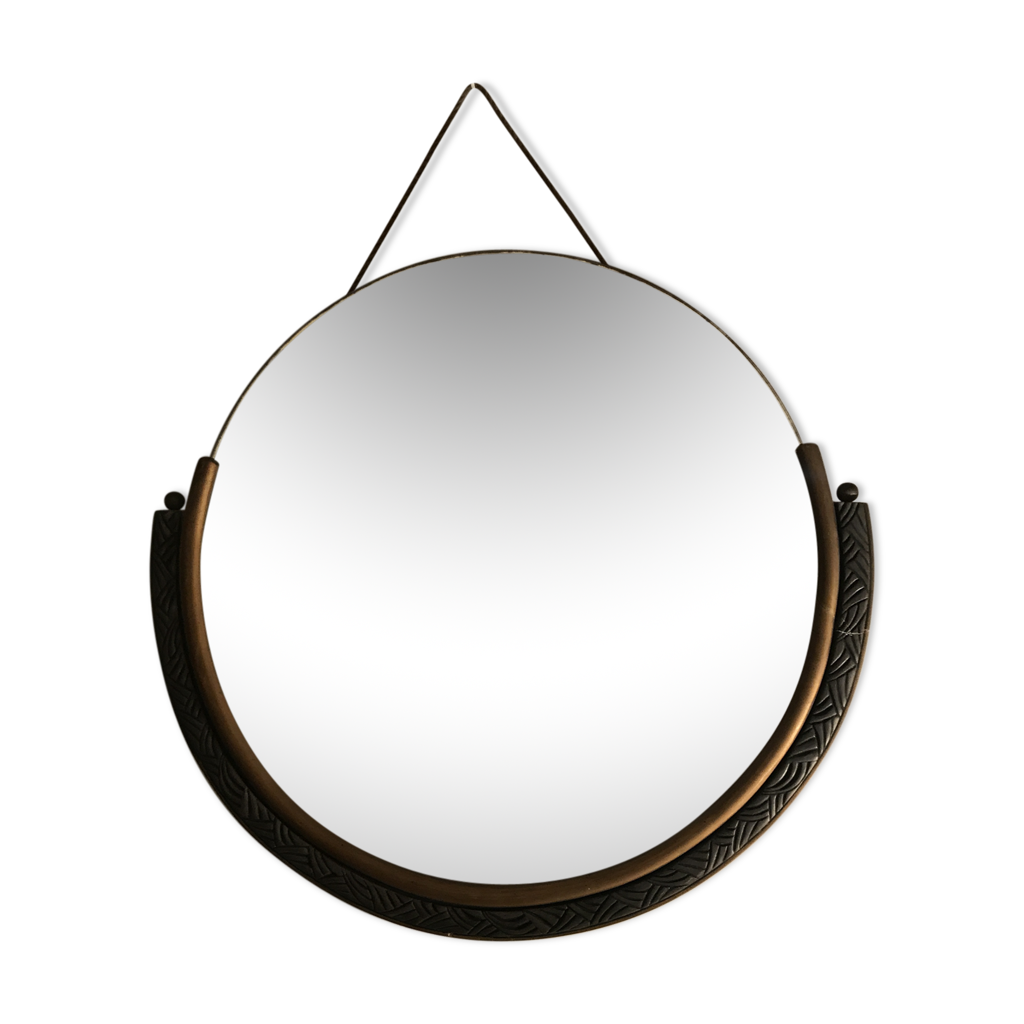 Miroir rond Art-Déco 1930 64 X 67 cm | Selency