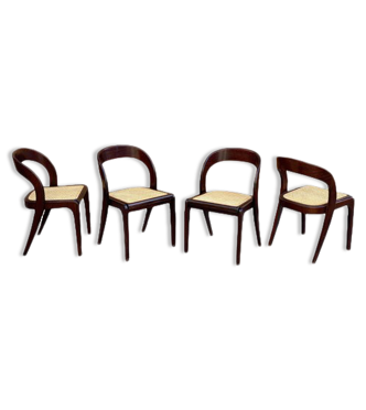 4 chaises cannées gondole self baumann | Selency