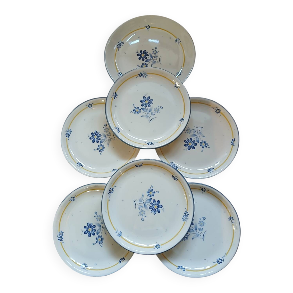 6 assiettes plates + 1 plat "Biltons " England | Selency
