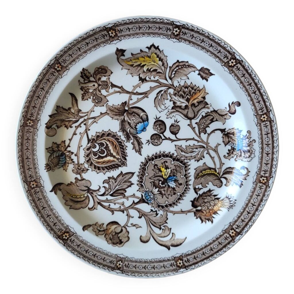 Assiette plate Ridgway "Jacobean" | Selency