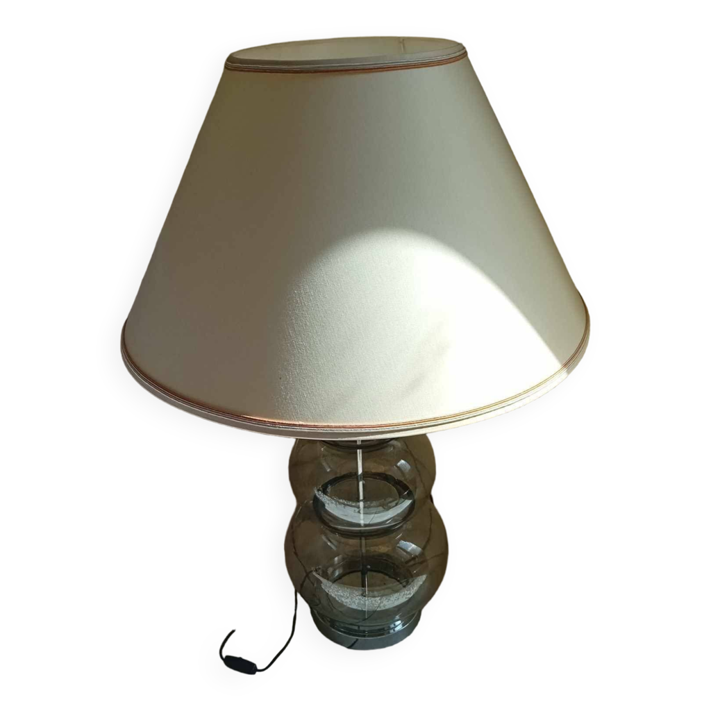 Grande lampe à poser années 70 | Selency