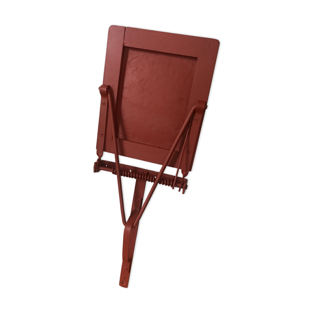 Strapontin de théâtre Luterma années 30 en bois et métal peint | Selency