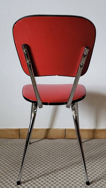 Chaise vintage rouge | Selency