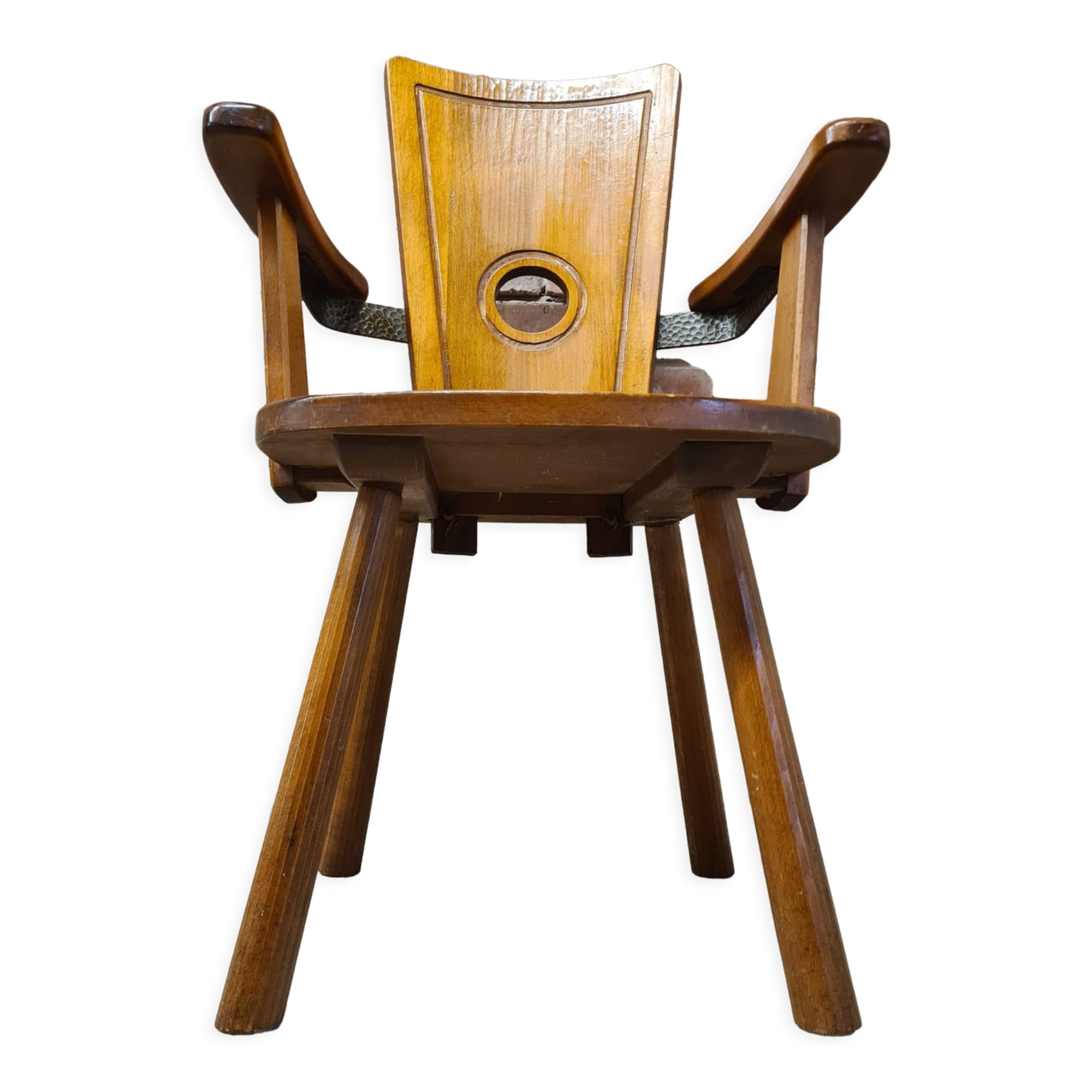 Chaise fauteuil brutaliste vintage | Selency